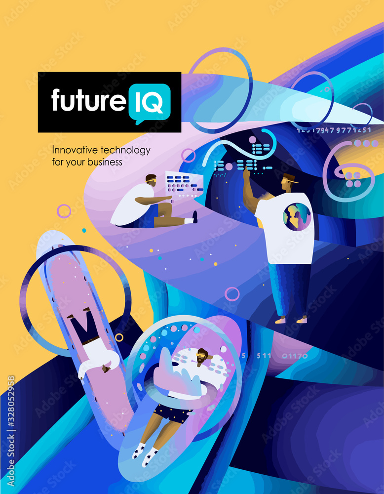 Innovate future technology for business! Vector illustration of ...