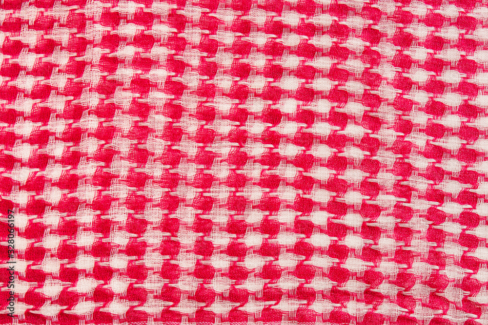 Traditional tissue red and white arabic man's head scarf Shemagh ...
