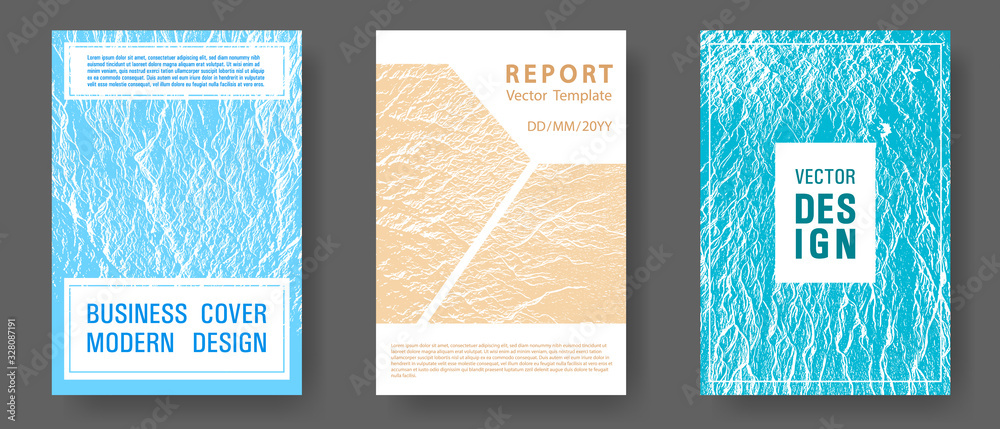 Booklet design vector layouts set. Stock Vector | Adobe Stock