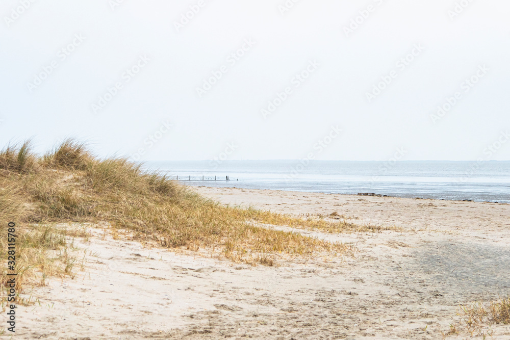 Nordseestrand in Schillig, Ostfriesland, Niedersachsen, Deutschland ...