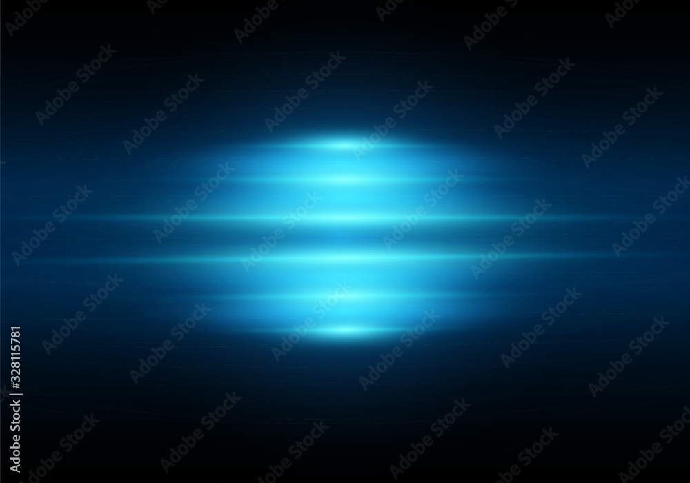 Neon background. Illustration with blue light effect. Stock Vector ...