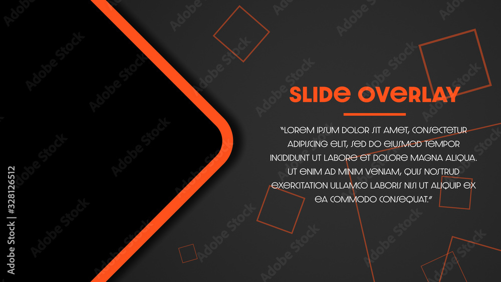 Modelo de Black Slide Overlay do Stock | Adobe Stock