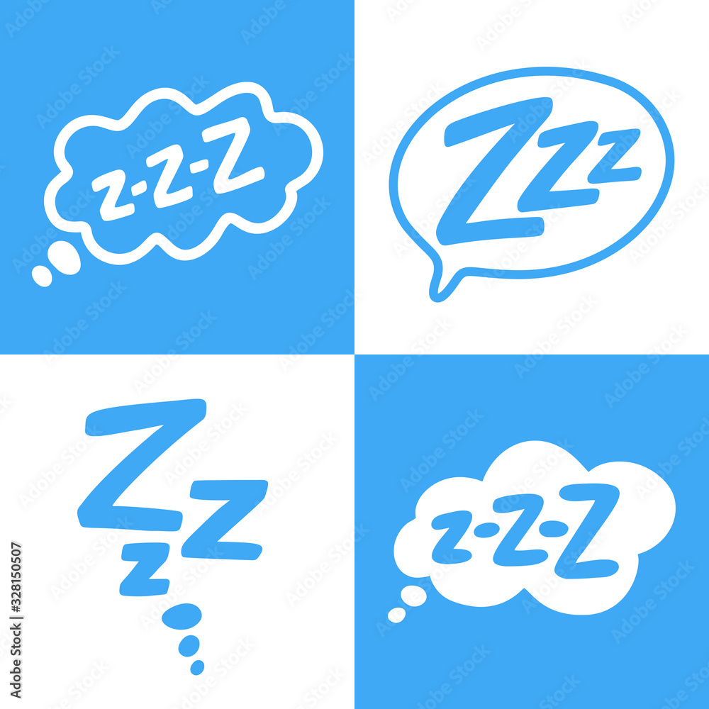 Zzz text on text bubble. Printable graphic tee. Design doodle for print ...