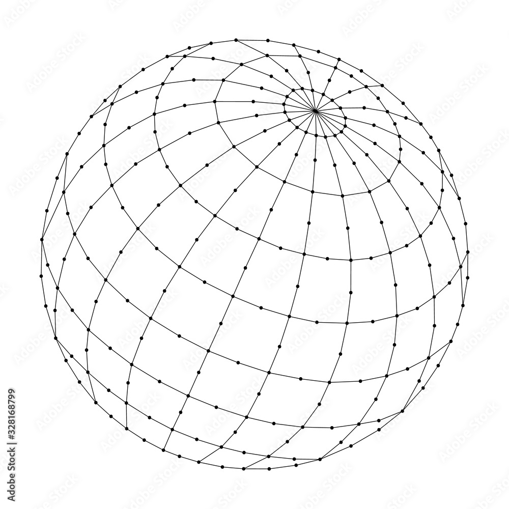 Globe Vector Lines