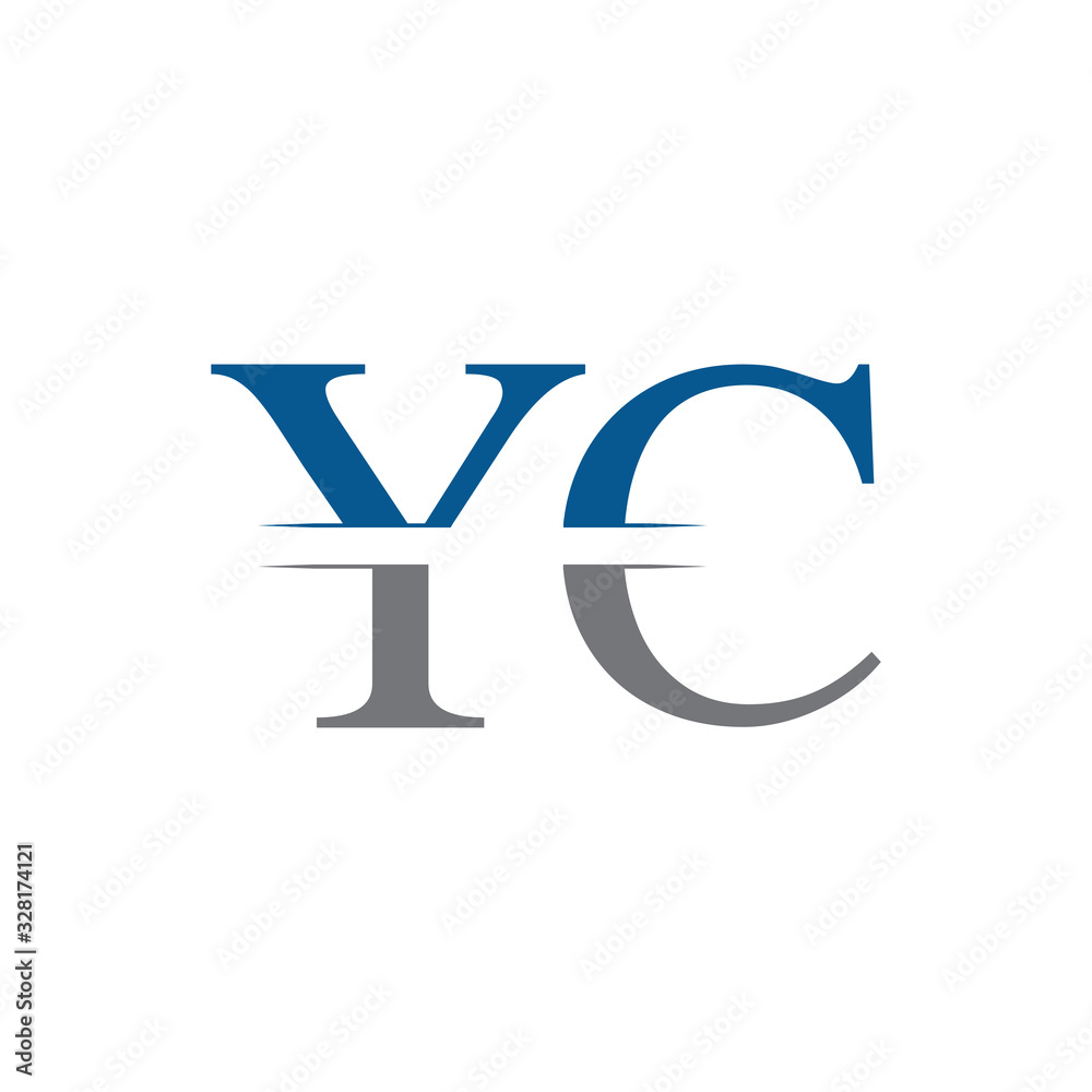 Initial YC Logo Design Vector Template. Creative Letter YC Business ...