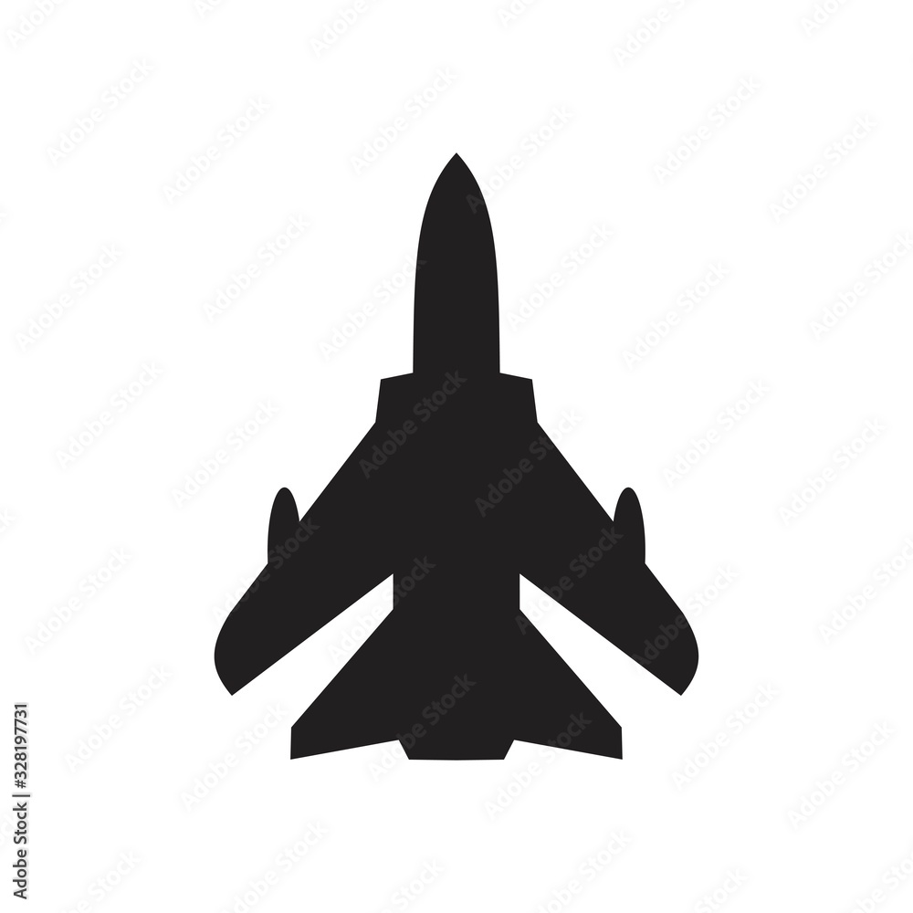 jet plane icon template black color editable. jet plane icon symbol ...