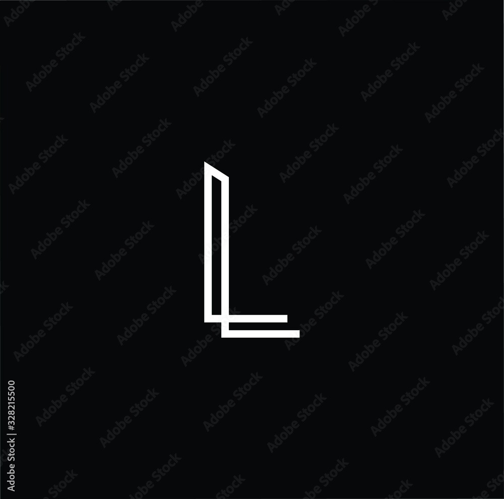Initial based modern and minimal Logo. L LL letter trendy fonts ...
