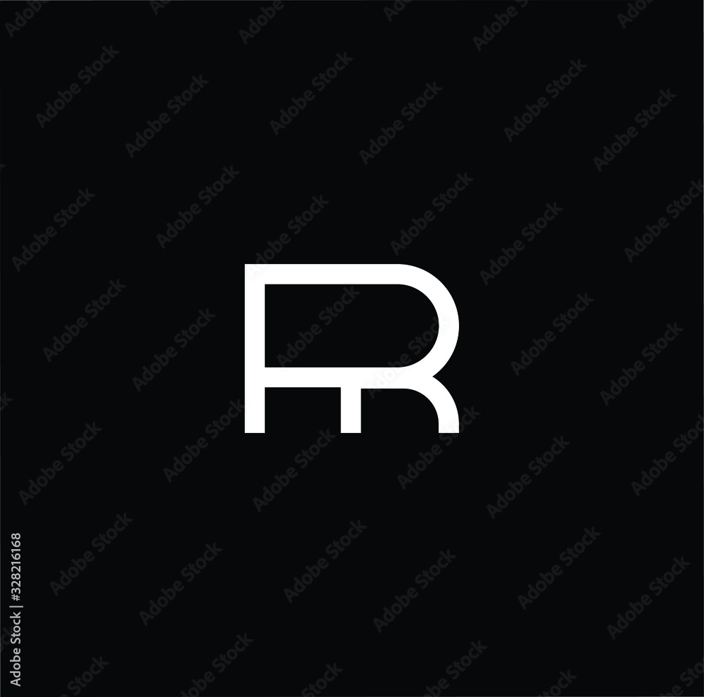 Initial based modern and minimal Logo. RM MR PM MP letter trendy fonts ...