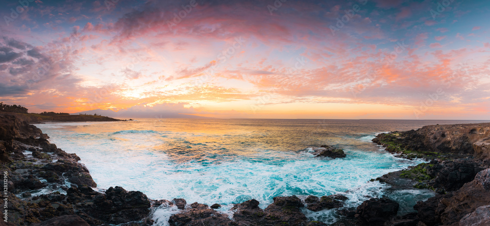 Hawaiian Sunset Panoramic
