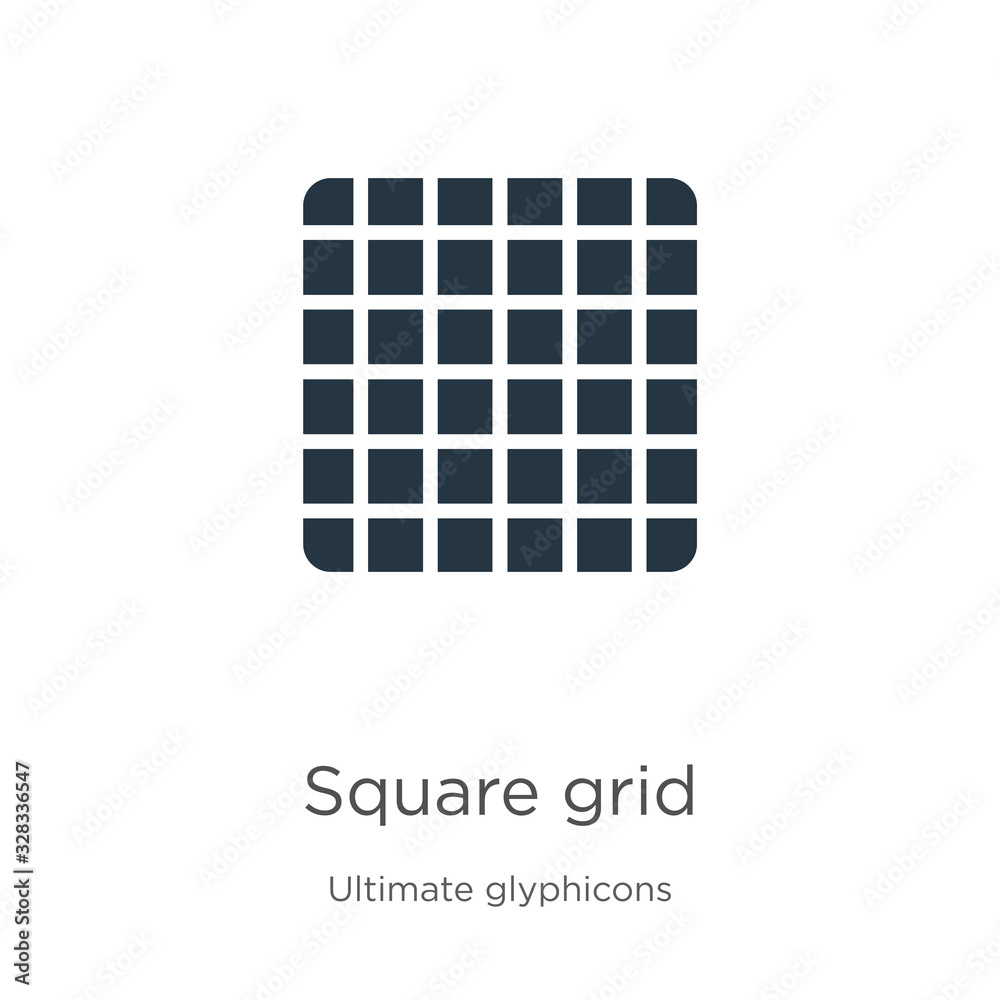 Square grid icon vector. Trendy flat square grid icon from ultimate ...
