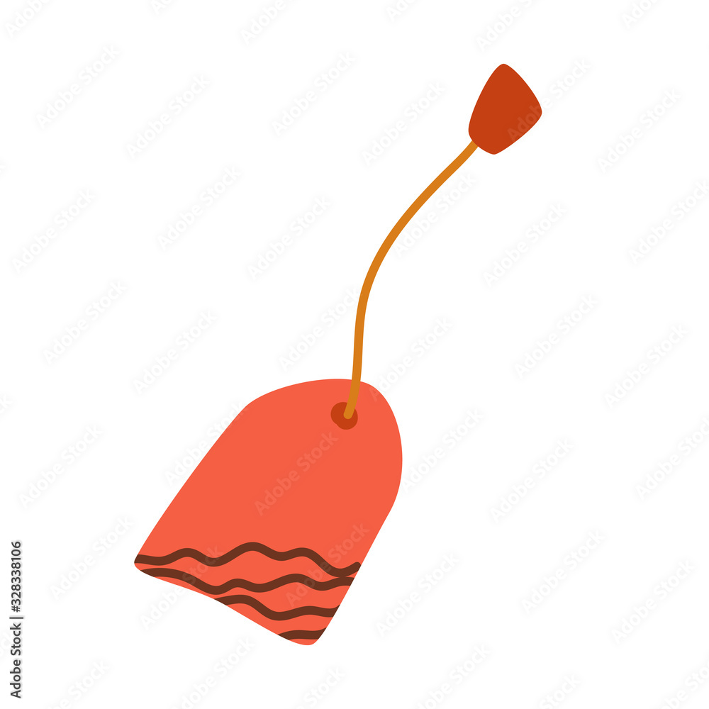 Tea packet icon in flat cartoon style. Vector illustration Stock Vector ...