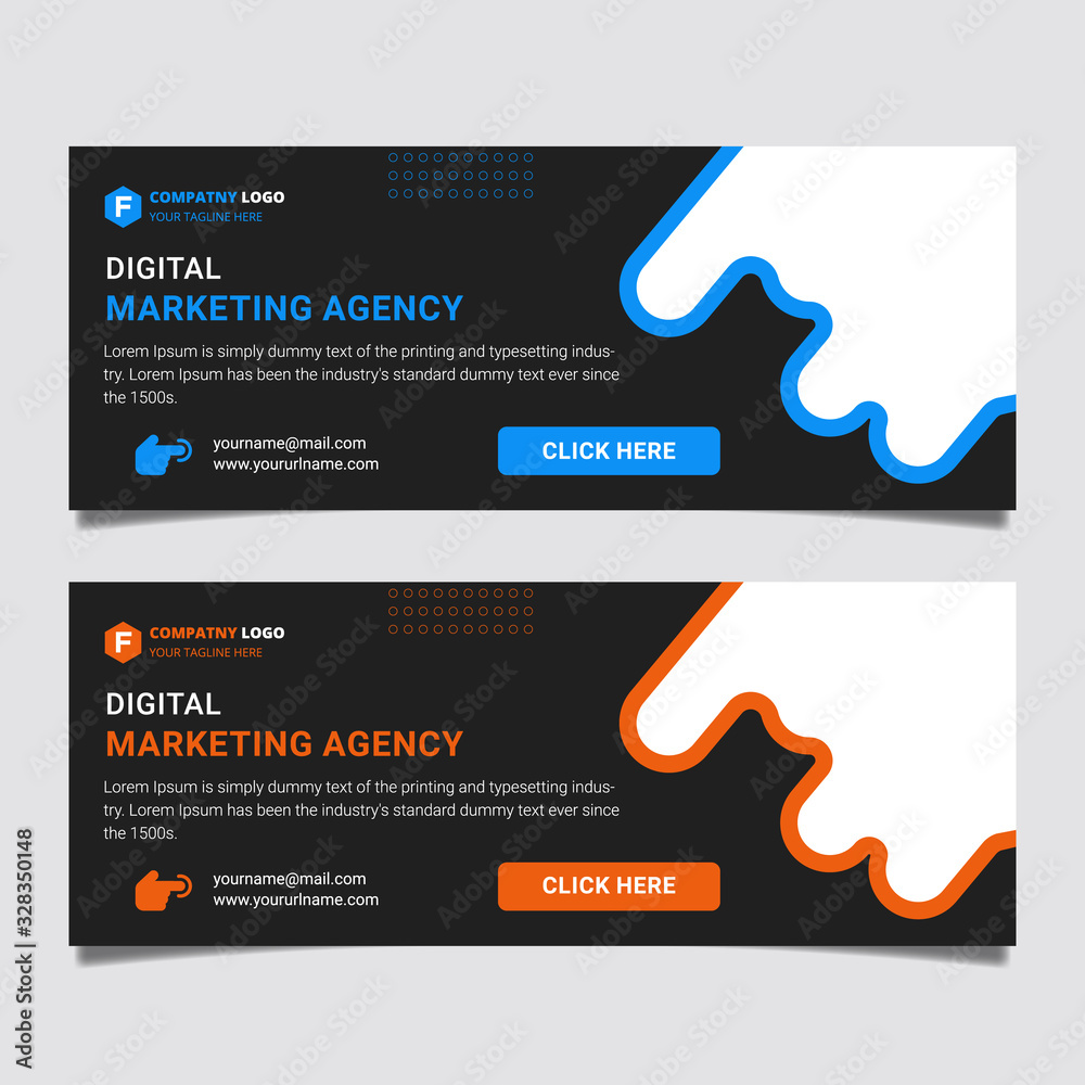 Facebook cover and social media poster design. Stock Vector | Adobe Stock