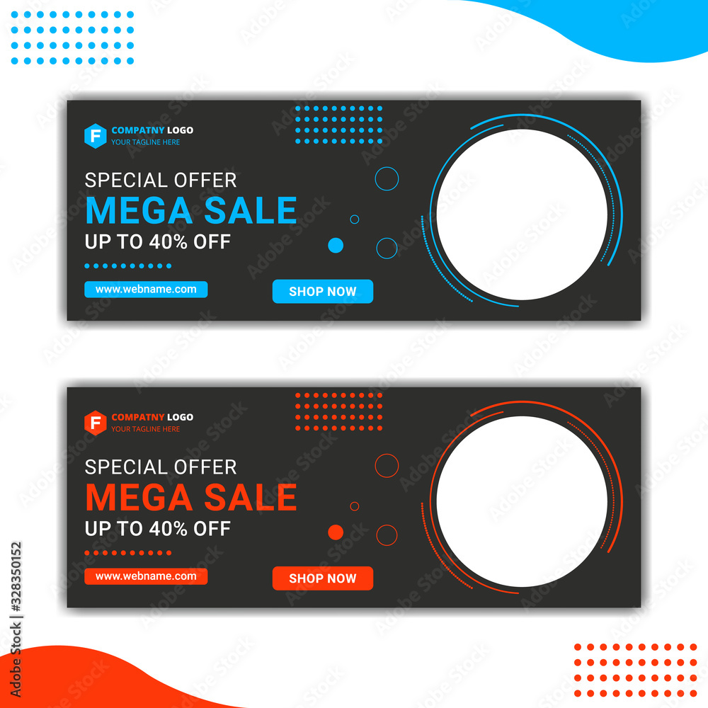 Facebook cover and social media poster design. Stock Vector | Adobe Stock