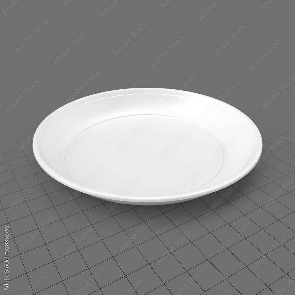 Plastic plate Stock 3D asset | Adobe Stock