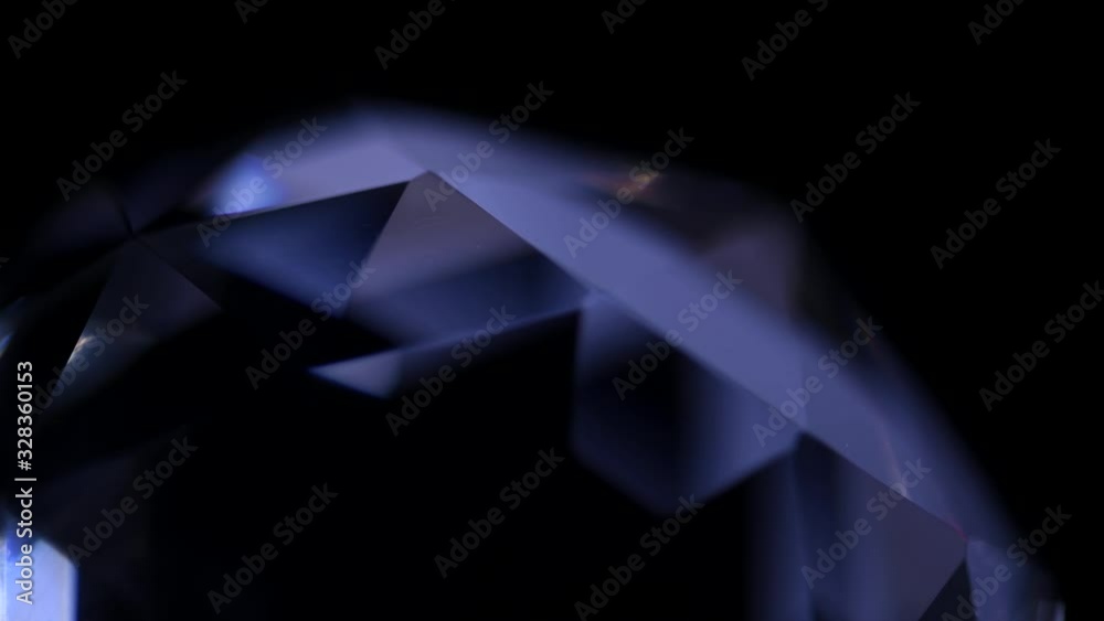 Crystal Prism rotation Lens Flare Abstract Bokeh Lights Moving. Leaking ...