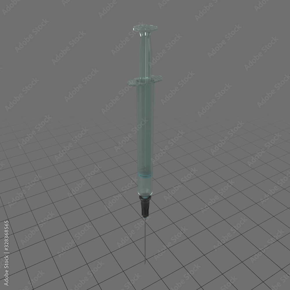 Syringe Stock 3D asset | Adobe Stock