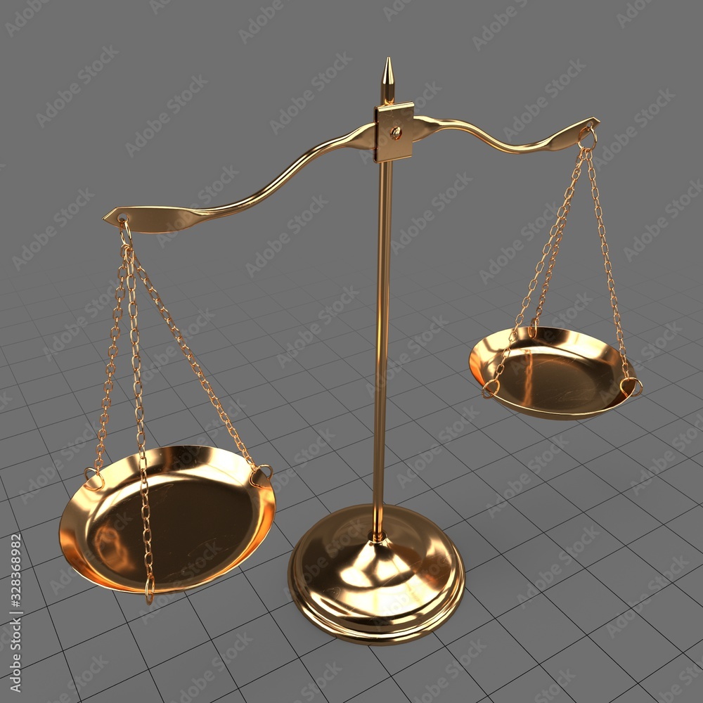 Balance scale Stock 3D asset | Adobe Stock