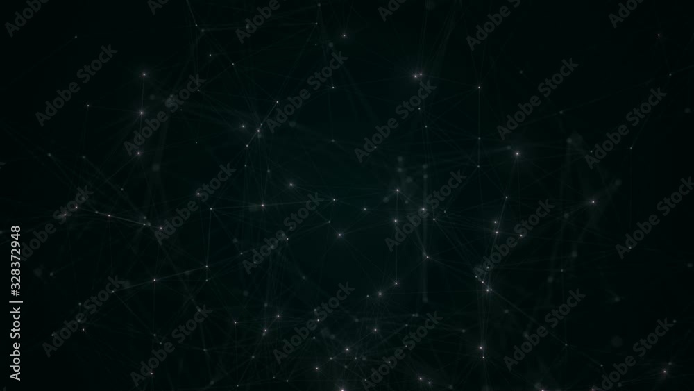 Global connection.Shining stars connected and animated.Beautiful ...