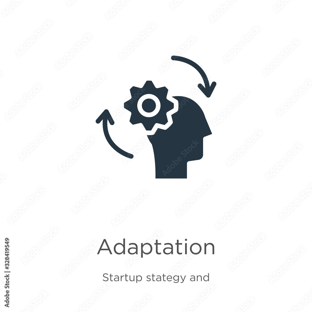 Adaptation icon vector. Trendy flat adaptation icon from startup ...