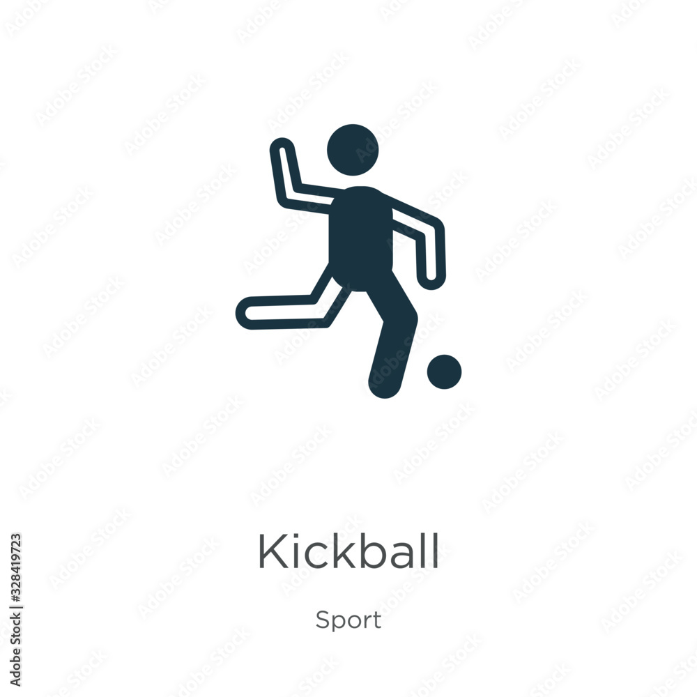 Kickball icon vector. Trendy flat kickball icon from sport collection ...