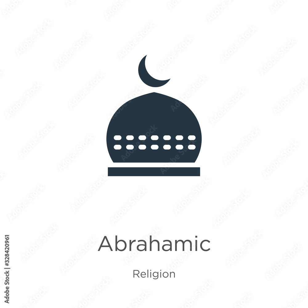 Abrahamic icon vector. Trendy flat abrahamic icon from religion ...