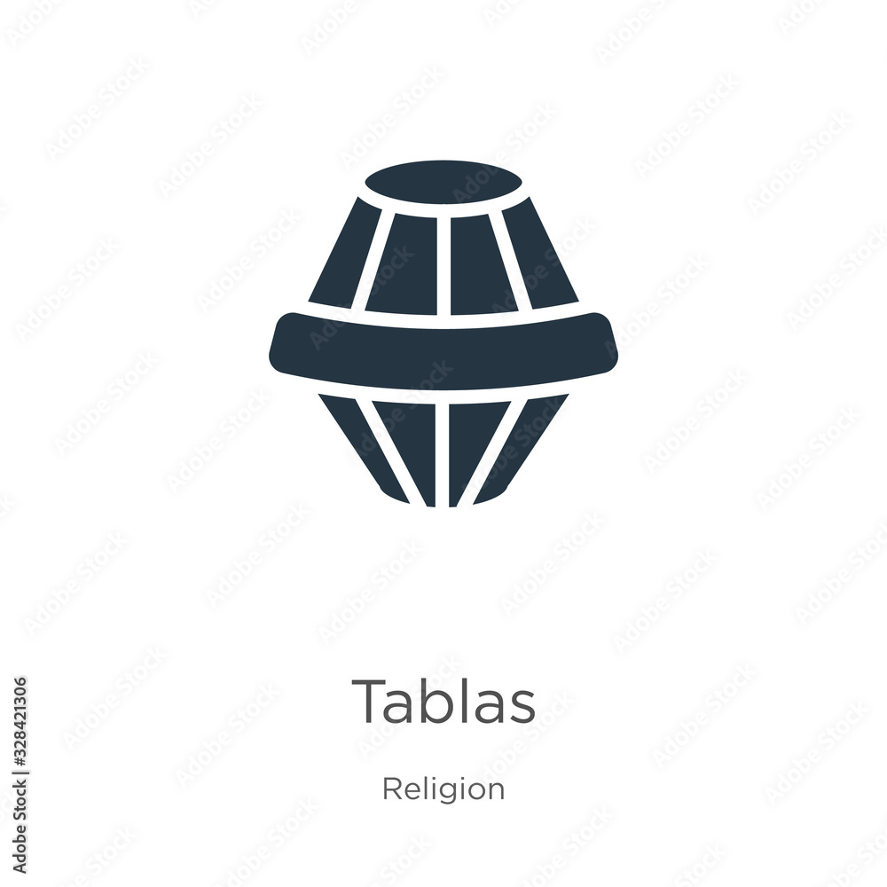Tablas icon vector. Trendy flat tablas icon from religion collection ...
