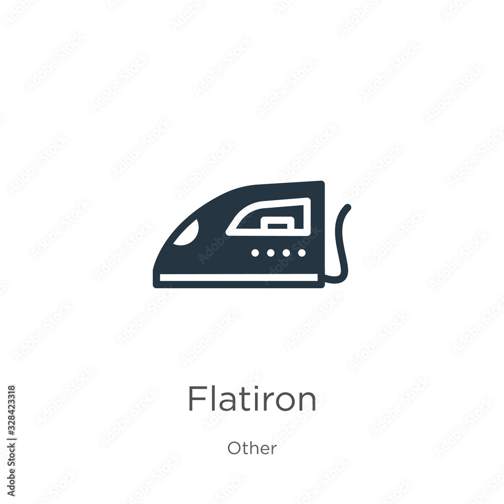 Flatiron icon vector. Trendy flat flatiron icon from other collection ...