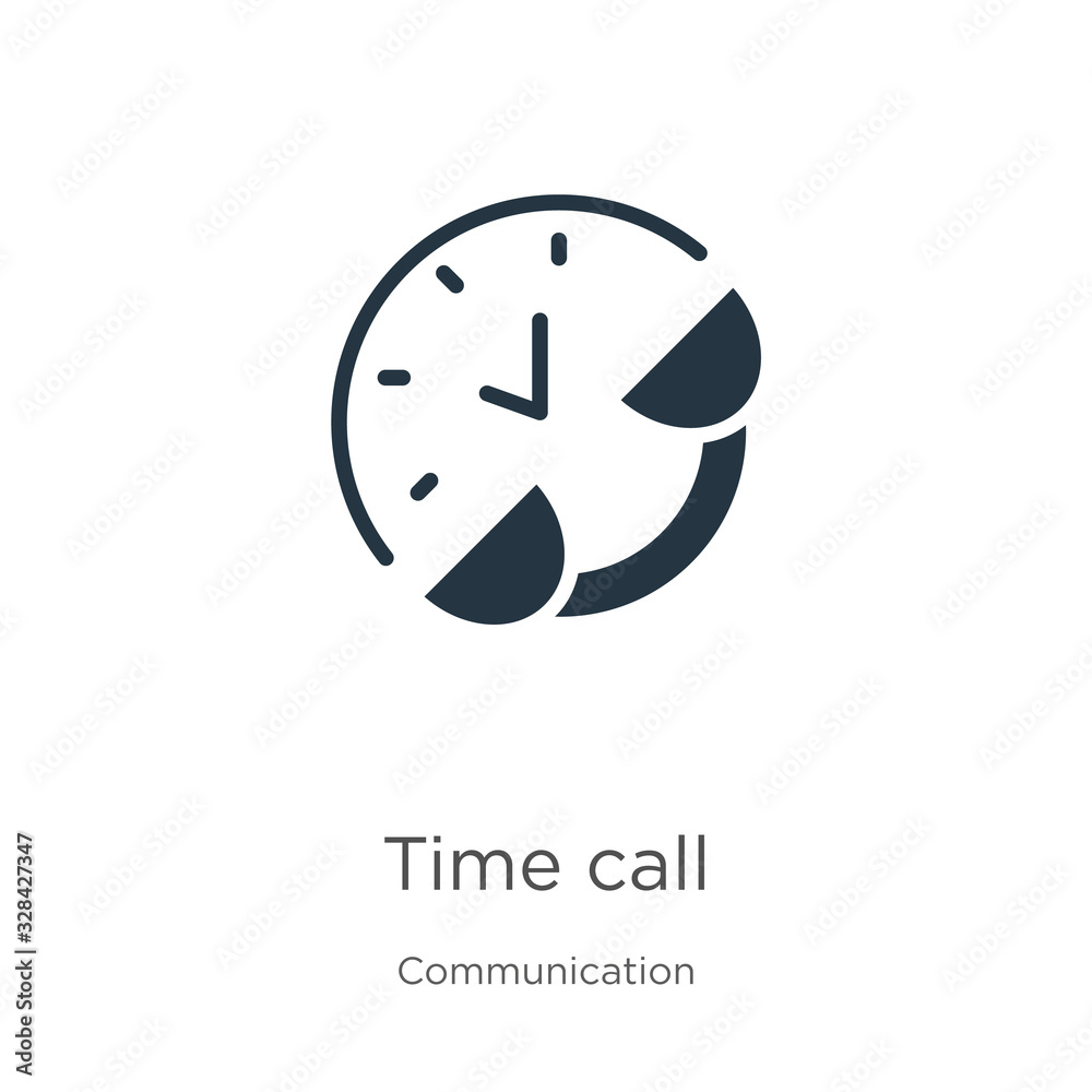 Time Call Icon Vector Trendy Flat Time Call Icon From Communication time-call-icon-vector-trendy-flat-time-call-icon-from-communication