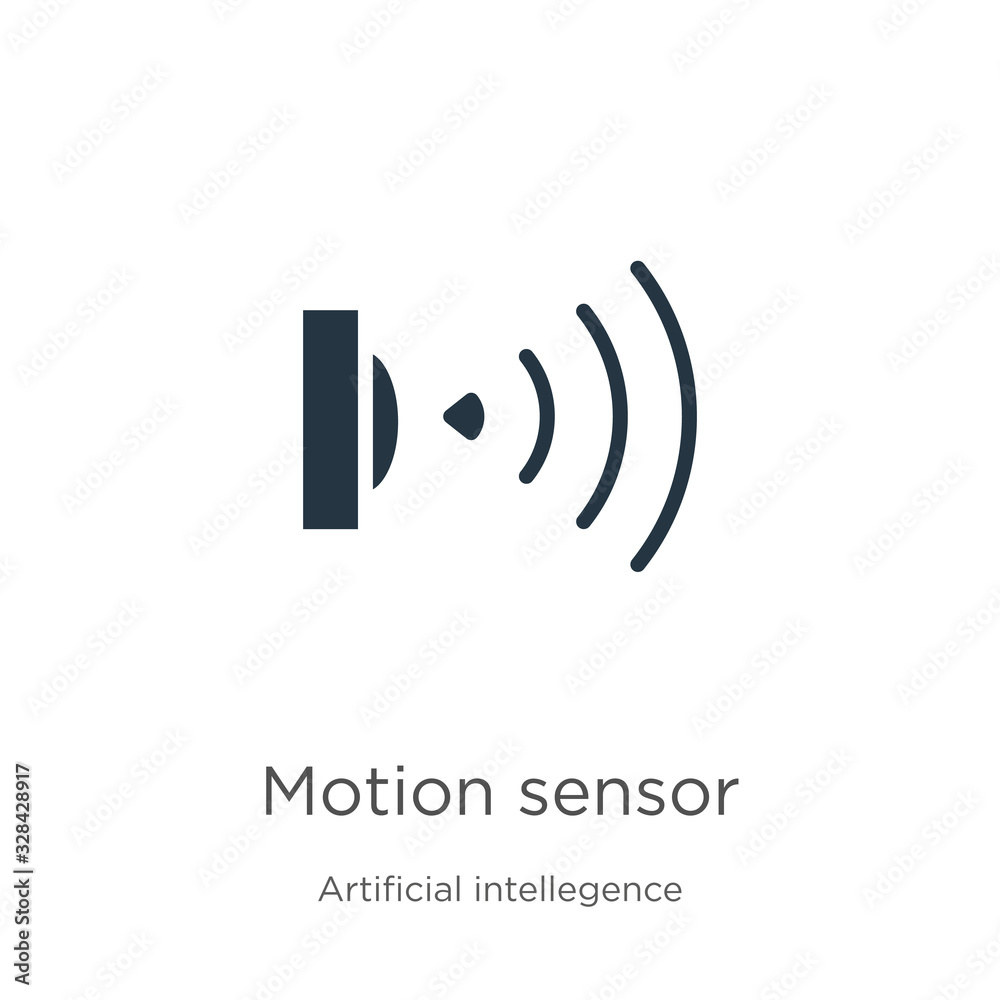 Motion sensor icon vector. Trendy flat motion sensor icon from ...