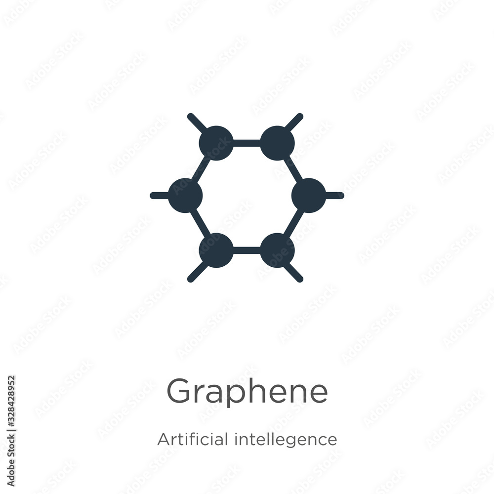 Graphene icon vector. Trendy flat graphene icon from artificial ...