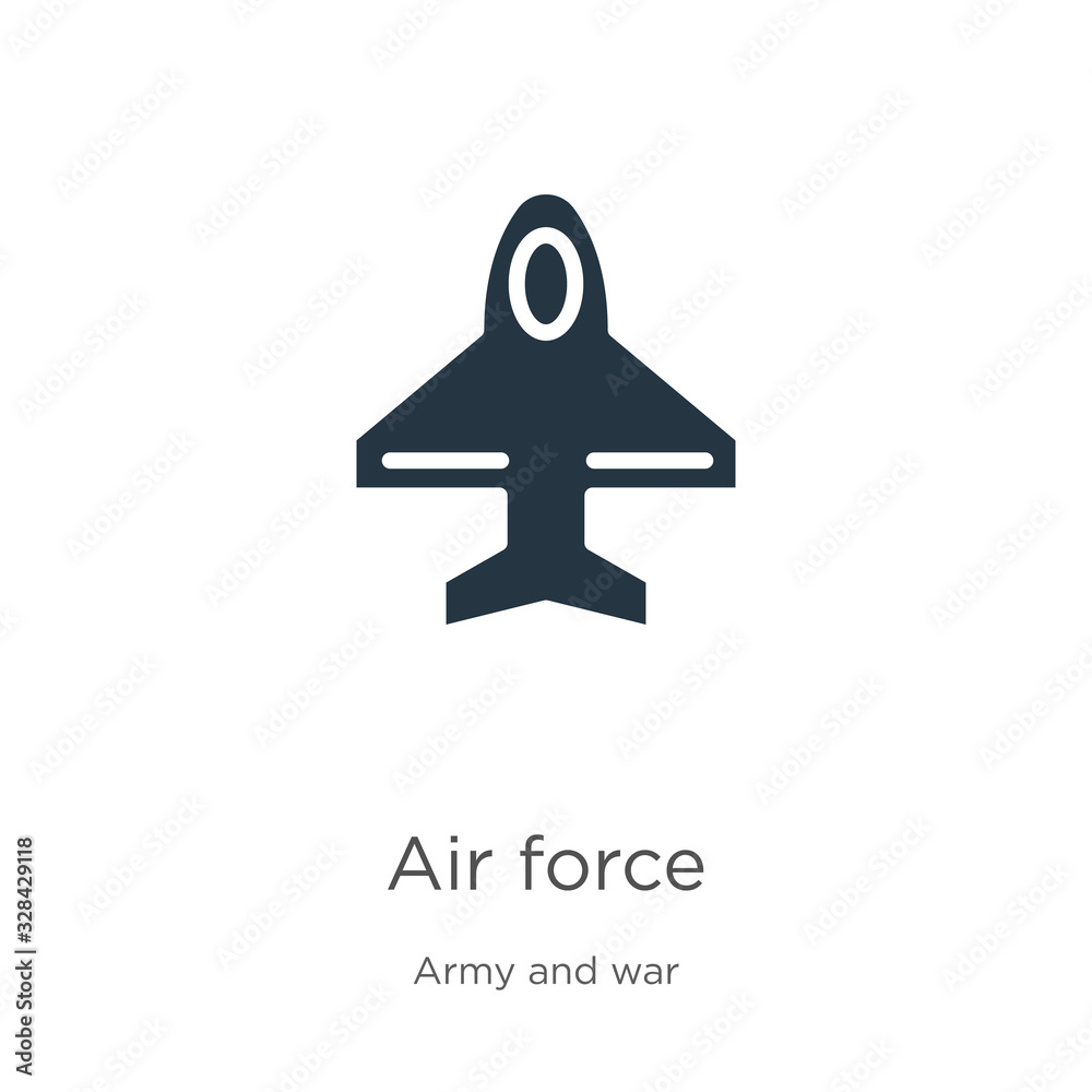 Air force icon vector. Trendy flat air force icon from army and war ...