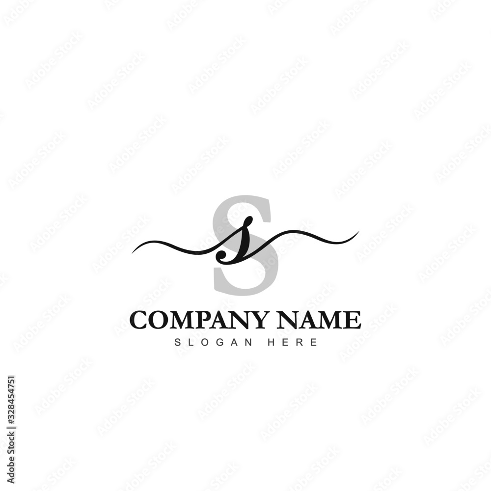 Initial SS logo luxury beauty template illustration Stock Vector ...