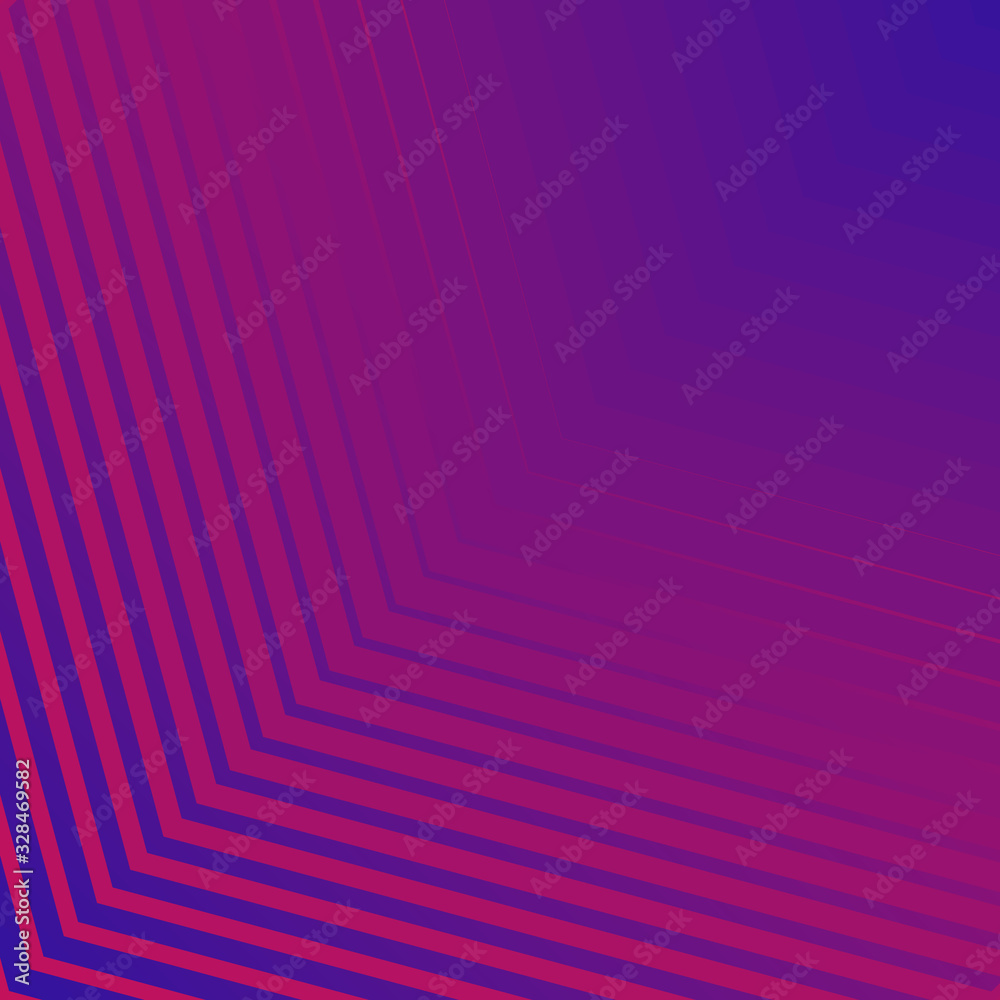 Abstract blue and pink neon gradient stripes line pattern halftone ...