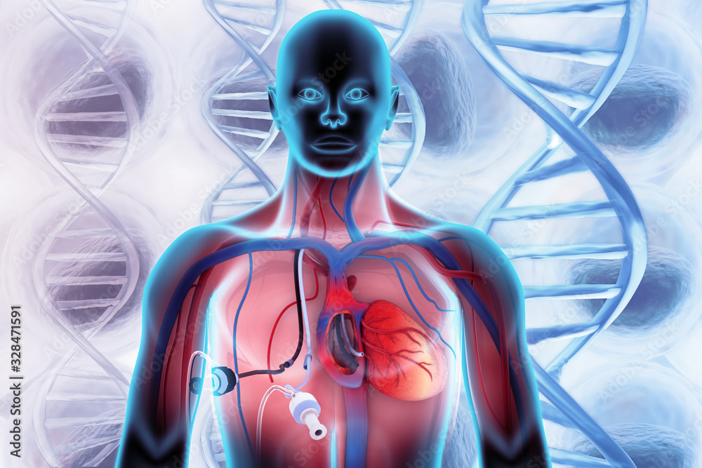 Dialysis process. Kidney failure. 3d illustration Stock Illustration ...