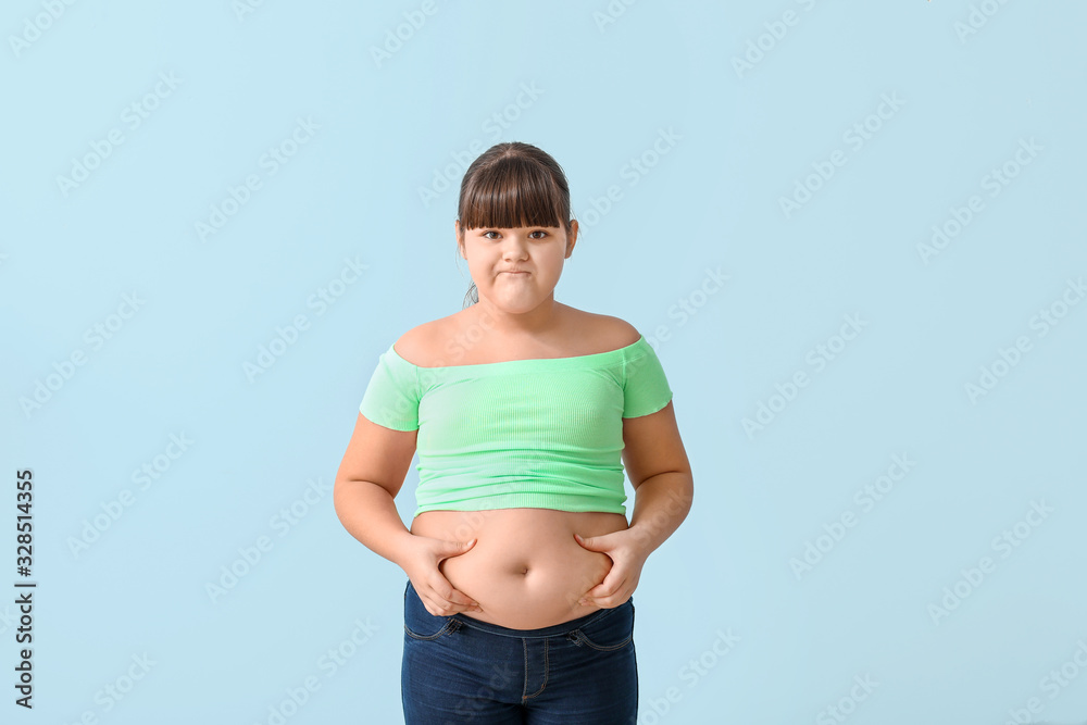 Overweight Little Girl