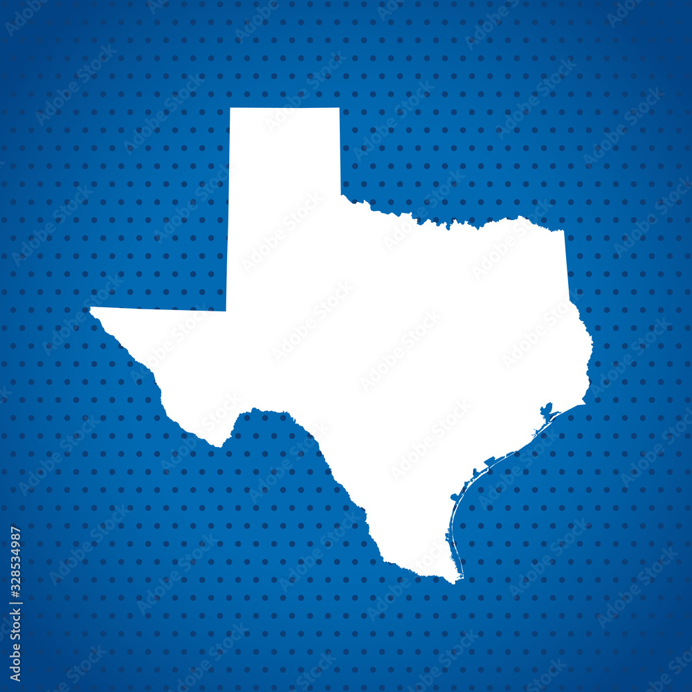 map of Texas Stock Vector | Adobe Stock
