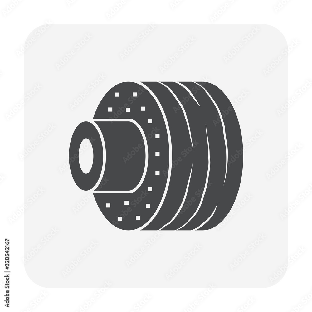 Vektorová grafika „Copper tube and insulation icon. For transfer liquid ...