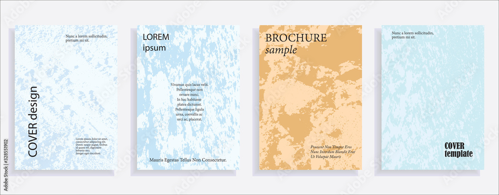 Minimalistic cover design templates. Set of layouts for covers of books ...