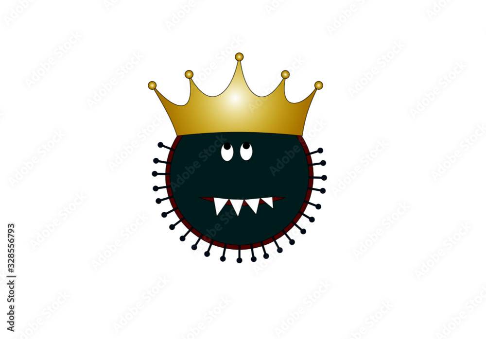 Corona-Virus SARS-CoV-2 (Cartoon) Stock Vector | Adobe Stock