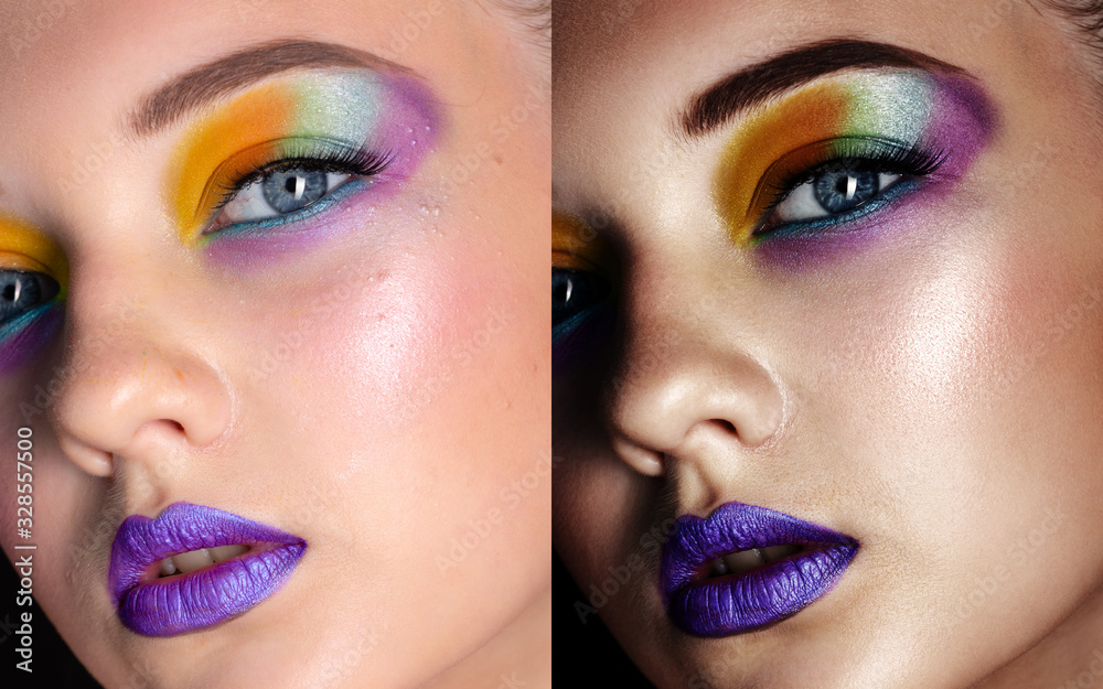 Photo & Art Print Before-after processing, Alex