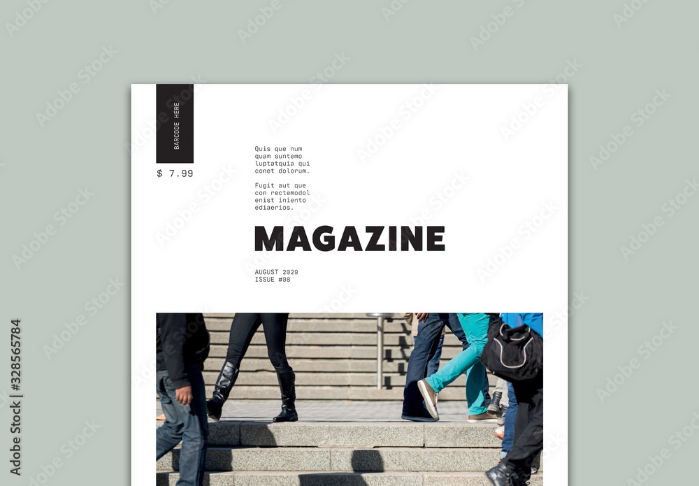 Art Magazine Cover Layout