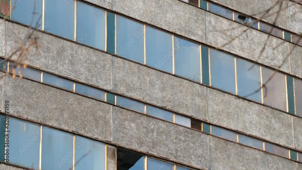 Collapses from time brick building of former Soviet Union military ...