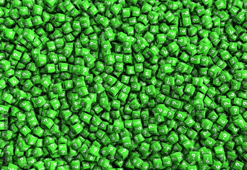 Question Mark, 3D Scene, Istanbul, TURKEY - 2020 Stock Photo | Adobe Stock