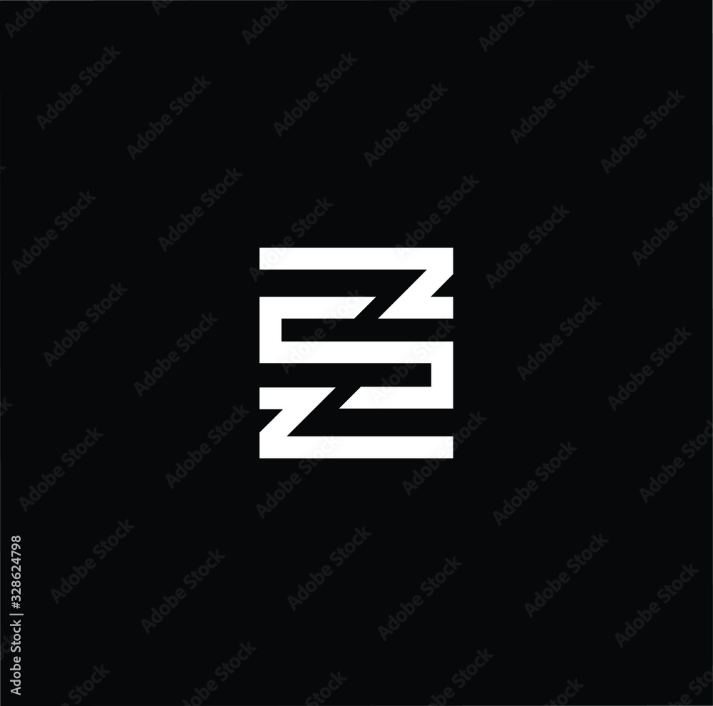 Initial based modern and minimal Logo. Z ZS SZ letter trendy fonts ...