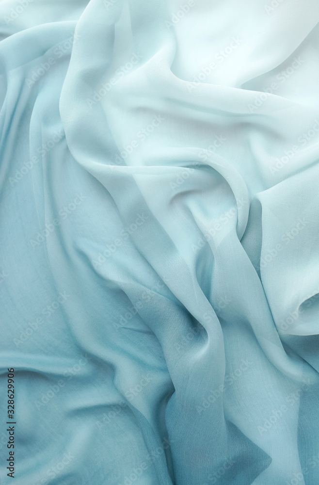 Silk fabric texture background pastel blue color. Beautiful soft ...