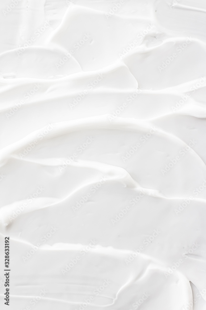 Skincare cosmetics and cream product texture or antibacterial liquid ...