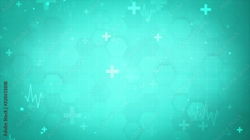 Medical background animated concept,Science and research for report ...