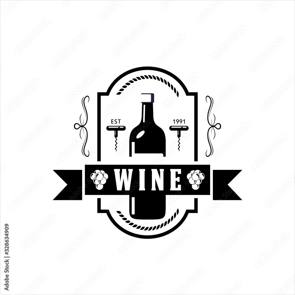 Wine Labels Logo Elements For Design On The Wine Theme Collection Of wine-labels-logo-elements-for-design-on-the-wine-theme-collection-of