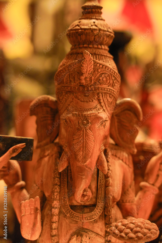 Antique lord ganesha statue in museum Stock Photo | Adobe Stock