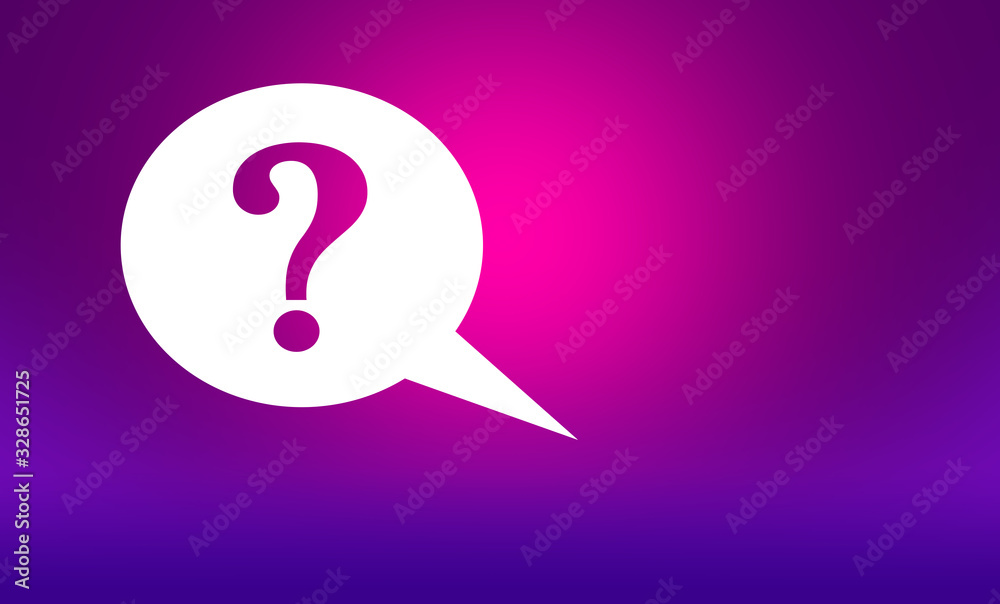 Question mark in speech bubble Stock Illustration | Adobe Stock